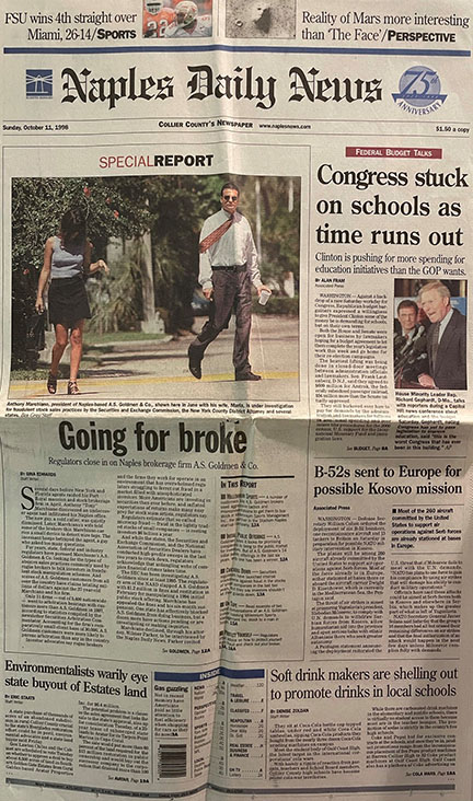 8 – October 7, 1998. Special report A.S. Goldmen – Press Club of ...